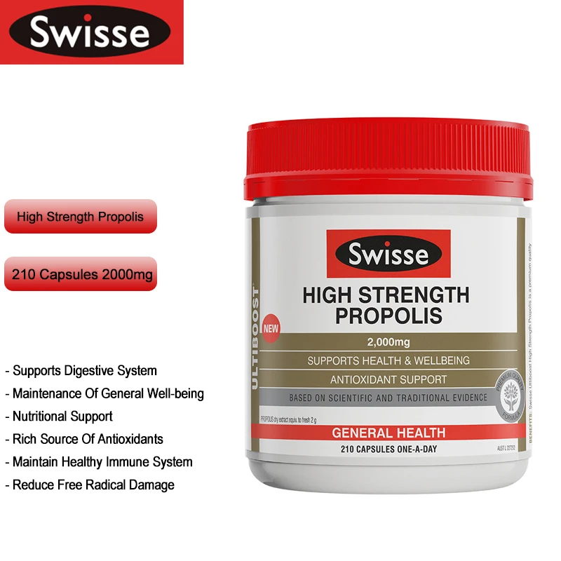 Swisse Organic Ultra Premium Propolis 2000mg 210Capsules Vitamins ...