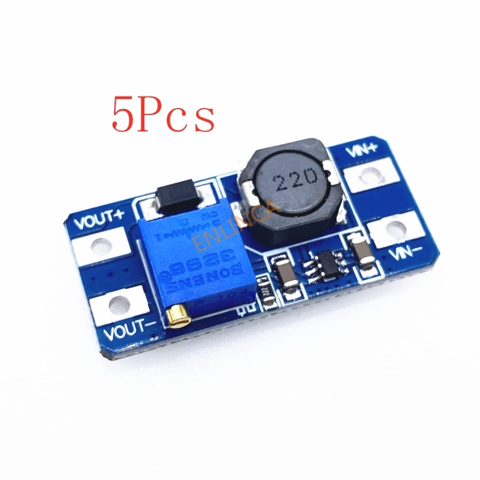 5PCS MT3608 DC-DC Step Up Converter Booster Power Supply Module Boost ...