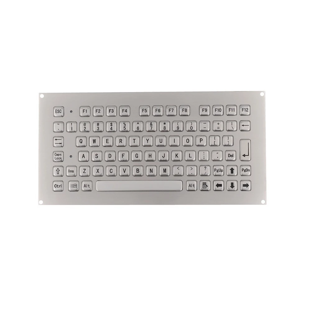 Stainless Steel Front Panel Mount Keyboard With Compact Full Layout And ...