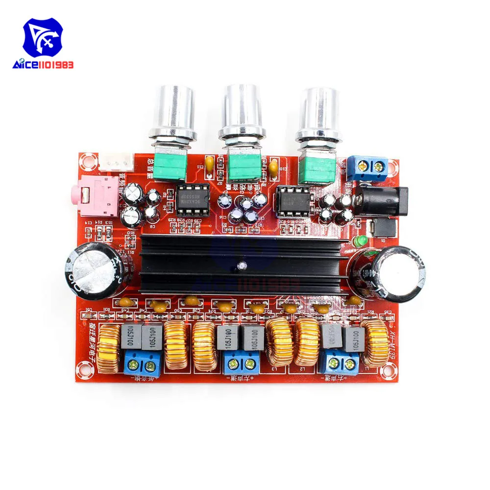【KAMDSS015】diymore TPA3116D2 Amplifier Module 250W+100W 2.1 Channel ...