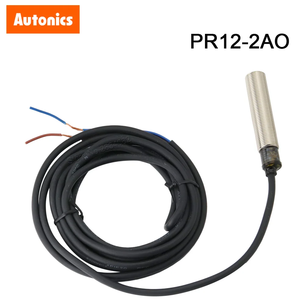 Autonics IP67 100 240VAC 2mm Inductive Proximity Switch PR12 2AO 2wire ...