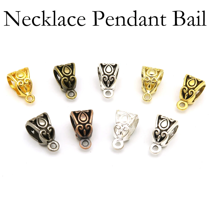 50-Big-Pendant-Bail-Connectors-Antique-Silver-Bronze-Copper-Gunmetal ...