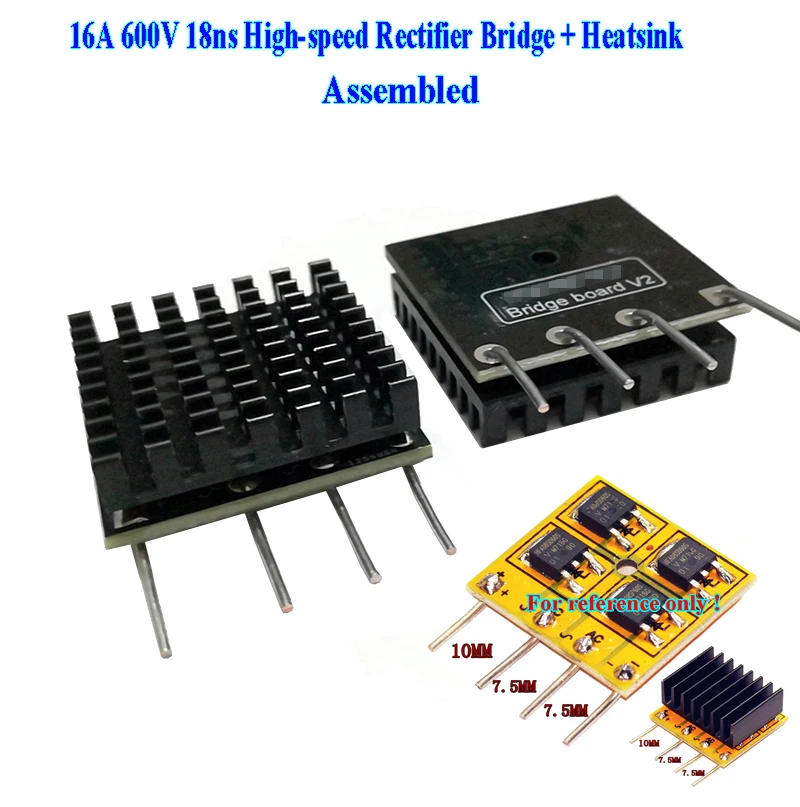 16A-600V-18ns-High-speed-Rectifier-Bridge-Circuit-Heatsink-For-Audio ...