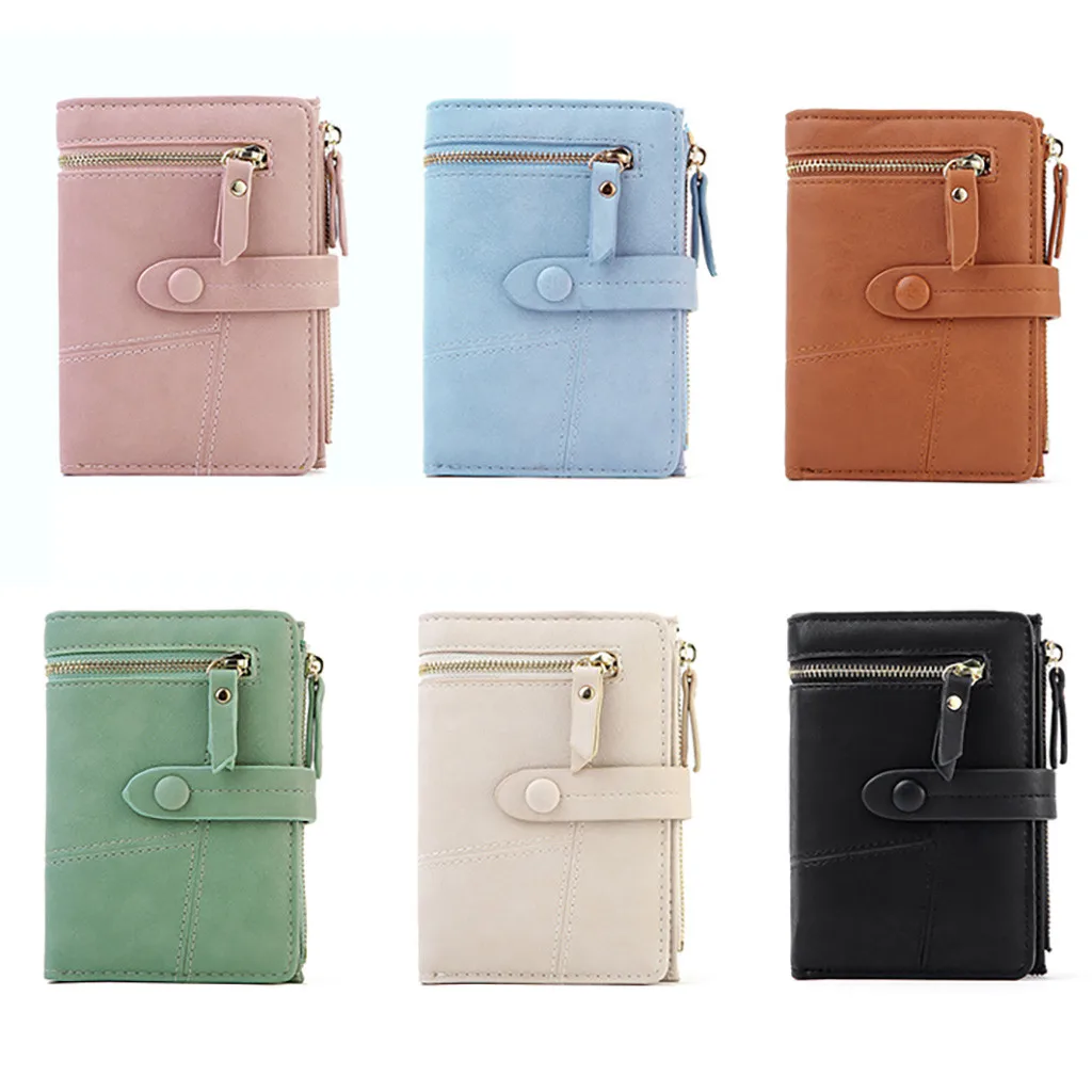 wallet women Short Wallets Mini Money Small Fold Female Coin Purse Card ...