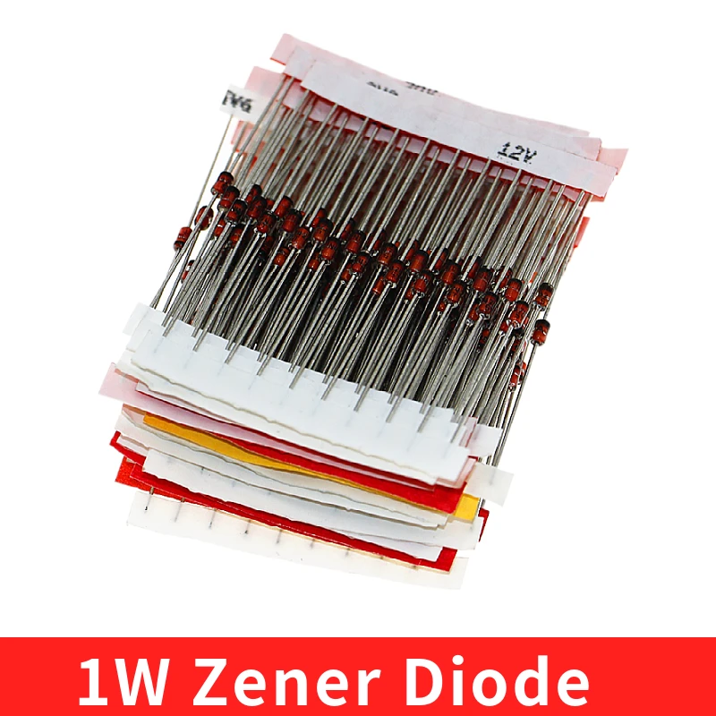 1W Zener Diode Assorted Kit (3V 3.3V 3.6V 5.1V 5.6V 7.5V 10V 12V 13V ...