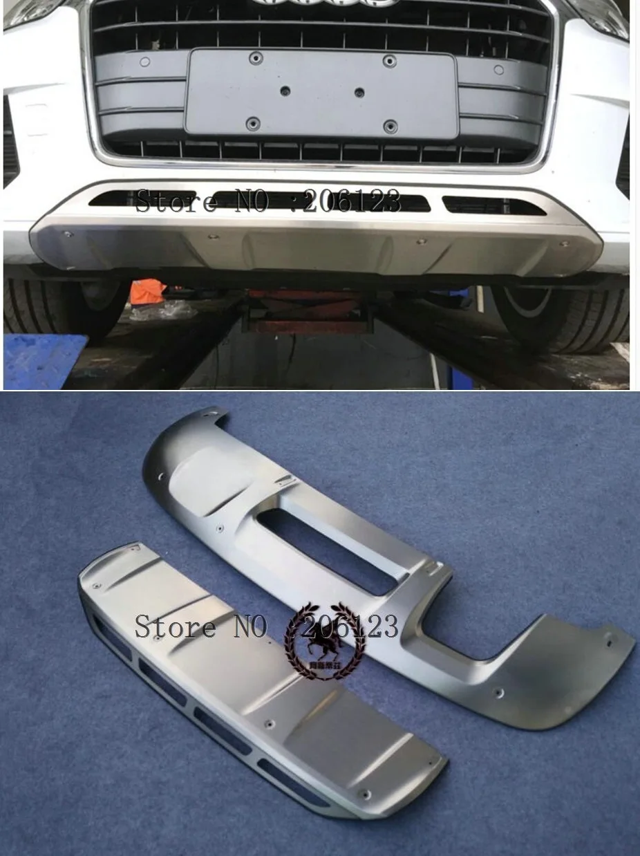 2016 2017 2018 For Audi Q3 Rear / Front Protective Panels Stainless ...