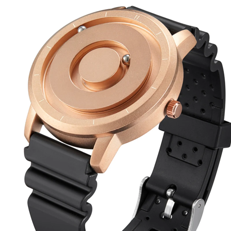 Creative Magnetic Watch Rose Gold Black Sliver Metal Magnet Beads Watch ...