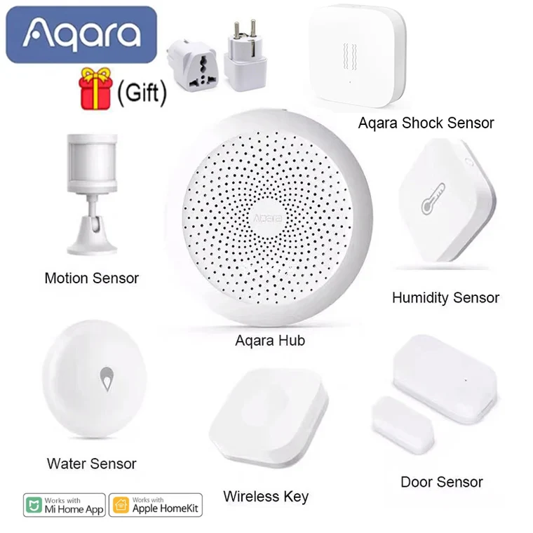 Aqara Smart Home Kits Gateway 3 Aqara Hub Window Door Sensor Human Body ...