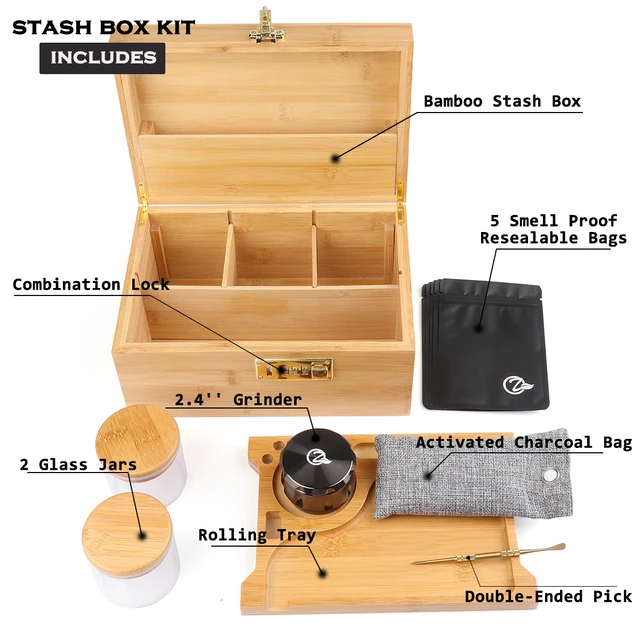 OZCHIN Large Stash Box Combo - Flame Vaporizers