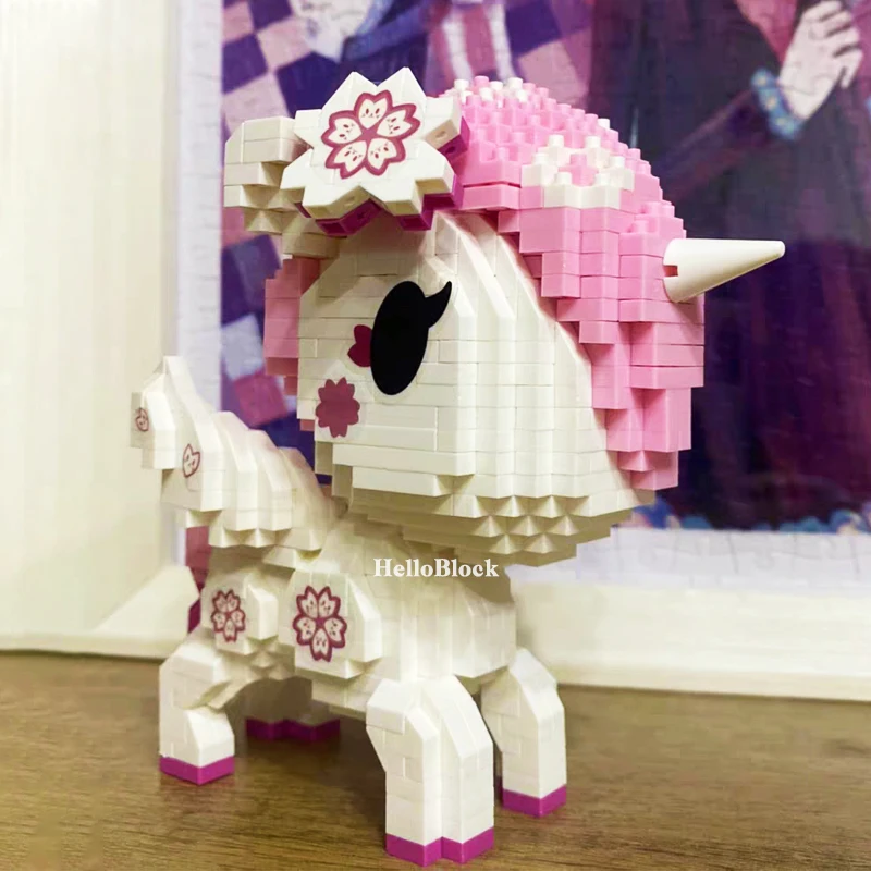 Balody Creative Series Cute Unicorn Mini Diamond Building Blocks Bricks ...