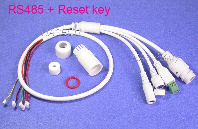 LAN cable for CCTV IP camera board module 1x 2PIN connectors (RS485) 1x ...
