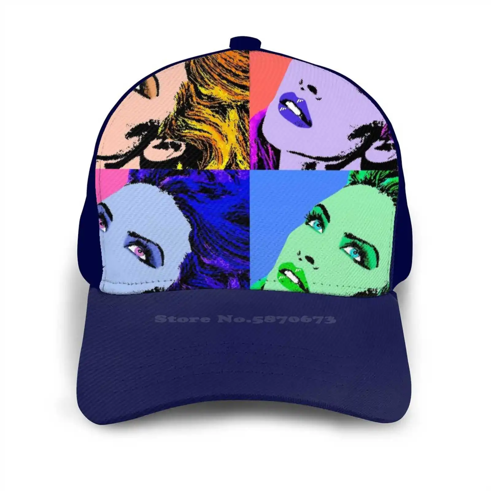 Kylie Minogue Pop Collage Hip Hop Flat Mesh Hat Cap Kylie Minogue Pop ...