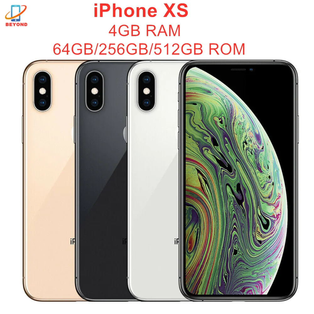 Genuine Original Apple iPhone XS 5.8" RAM 4GB ROM 64GB/256GB/512GB FACE ...