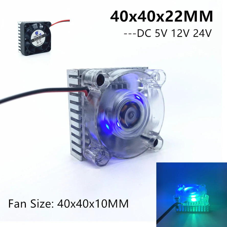 New DC 5V 12V 24V 0.1A 4010 4CM 40mm 40x40x10mm BGA LED Fan Graphics ...