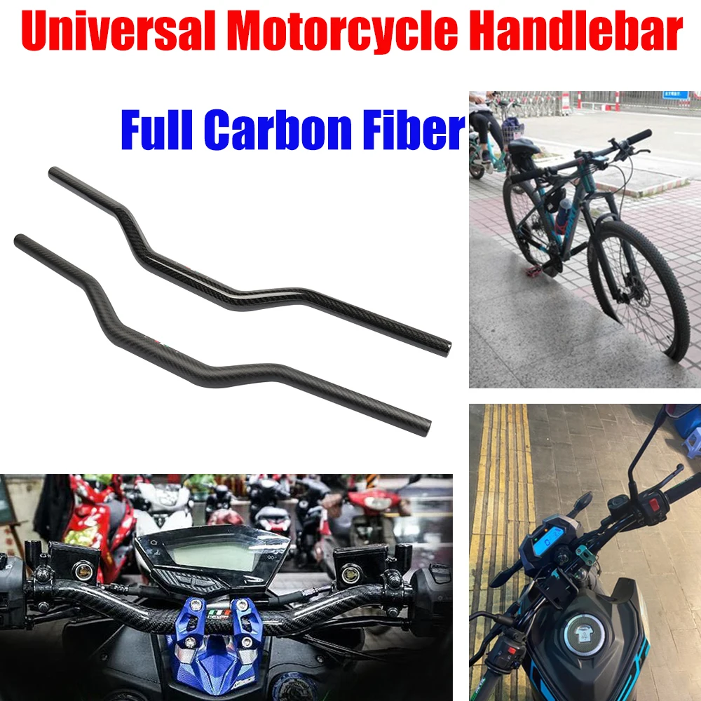 Motorcycle Handlebar PRO Taper Pack Bar Carbon Fiber Handle Bar Grips ...