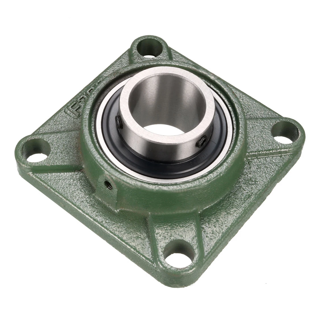 uxcell UCF209 Square Flanged Pillow Block Bearing 45mm Bore Diameter Cast Iron/Chrome Steel Set ...