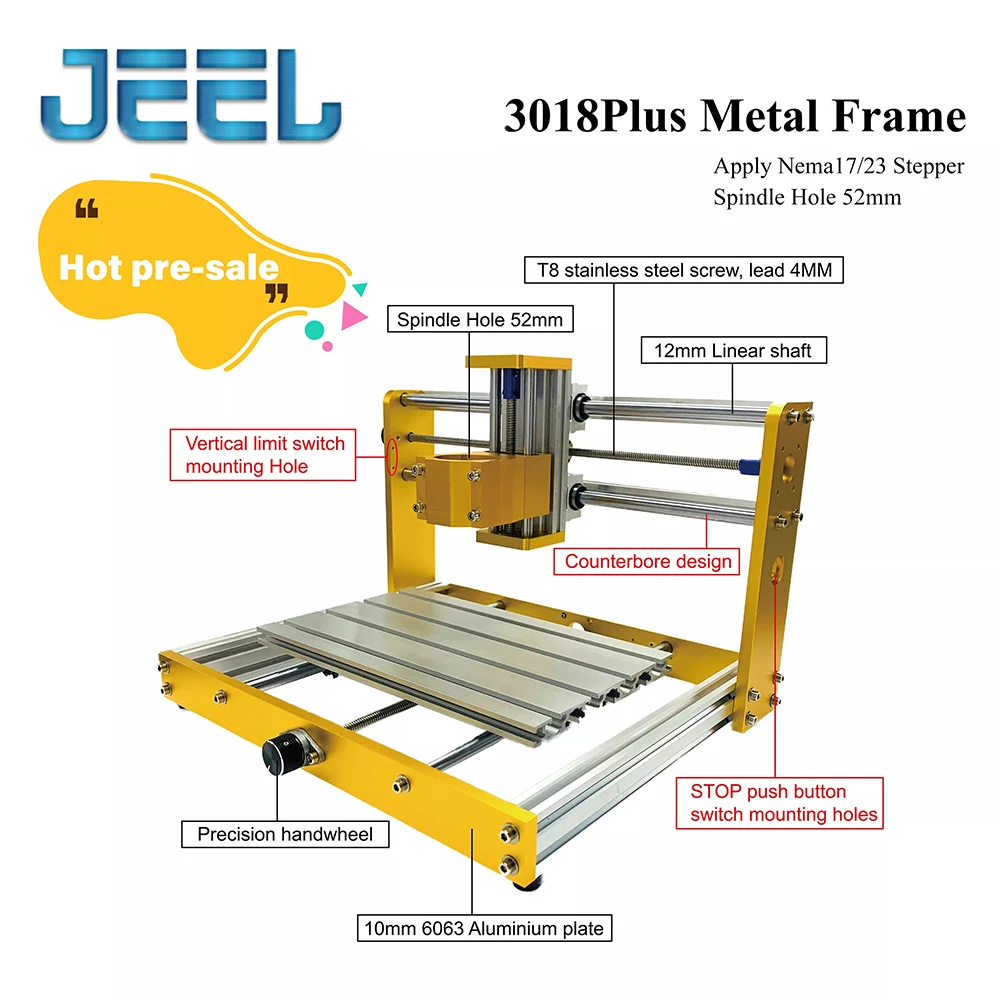 CNC Router 30*18 Plus Laser Engraver Wood CNC Router Machine GRBL1.1 ...