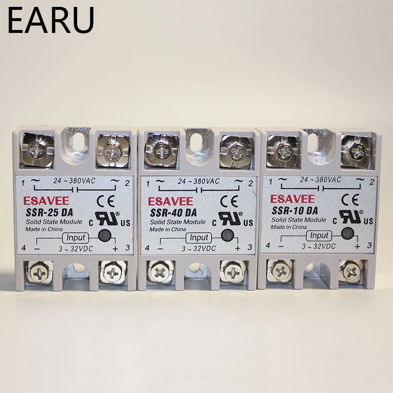 Free Shipping Ssr -10da/25da/ 40da Dc Control Ac Ssr White Shell Single ...