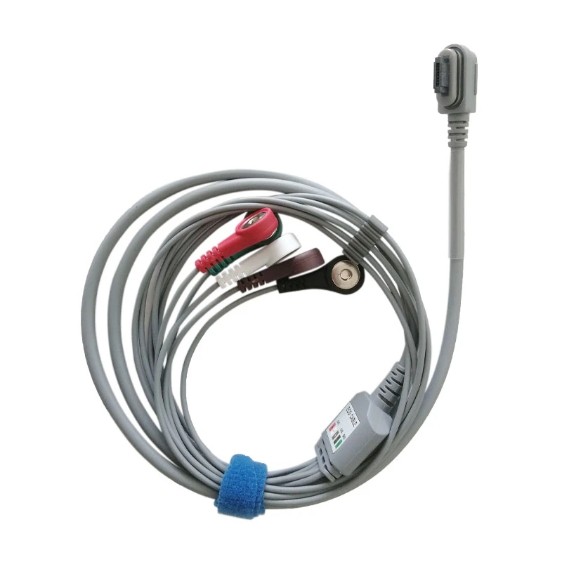 Holter Recorder ECG Patient Cable 5 Leads Snap 4.0 AHA Standard for Ge ...