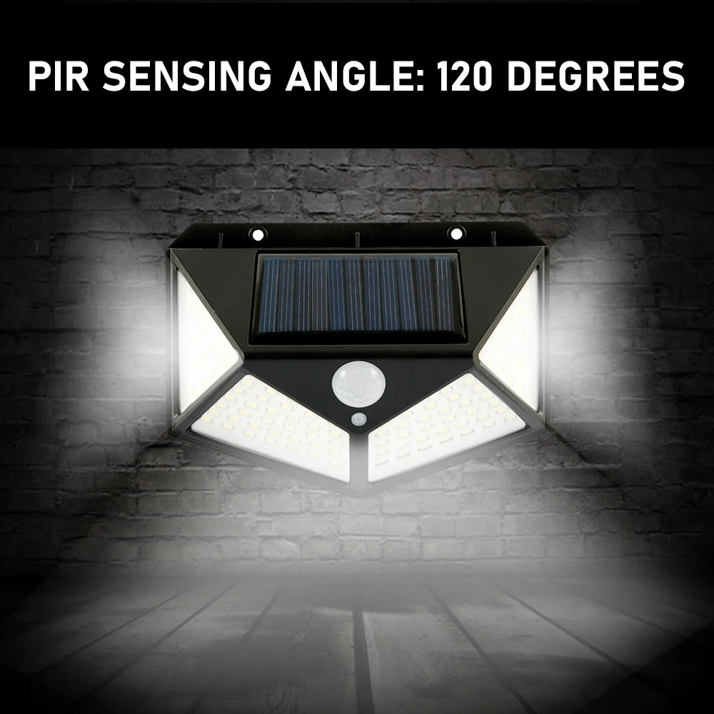 LED Solar Light Outdoor Solar Lamp PIR Motion Sensor Wall Light ...