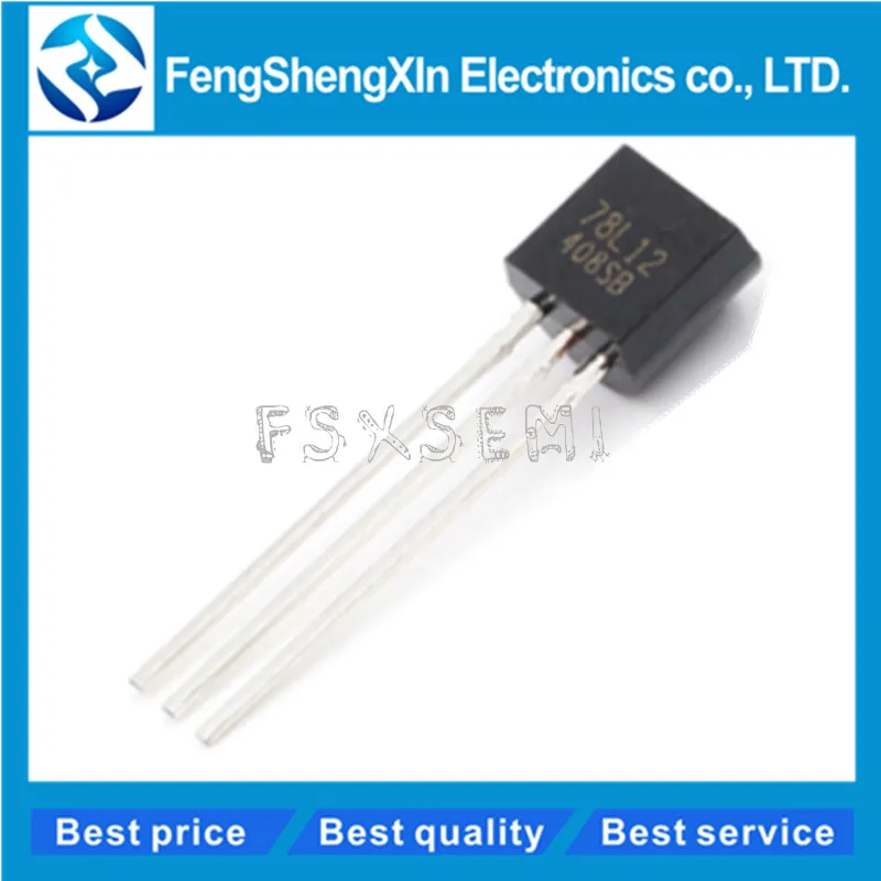 10pcs/lot 78L12 WS78L12 TO-92 Package Three-Terminal Regulator 12V ...