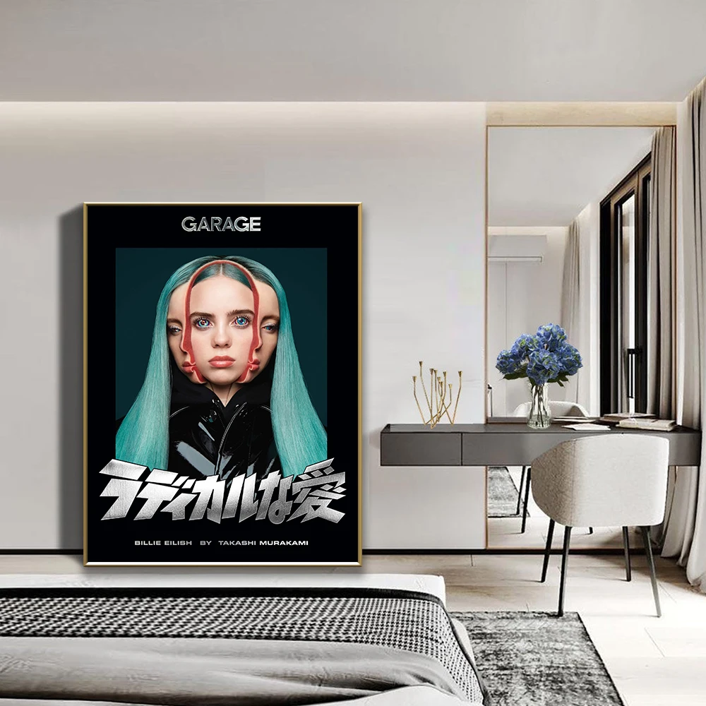 Billie Eilish Modern Hd Poster And Printed Canvas Painting Wall ...