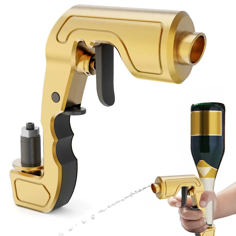 Adjustable Champagne Gun Beer Gun Wine Dispenser Bottle Beer Ejector ...