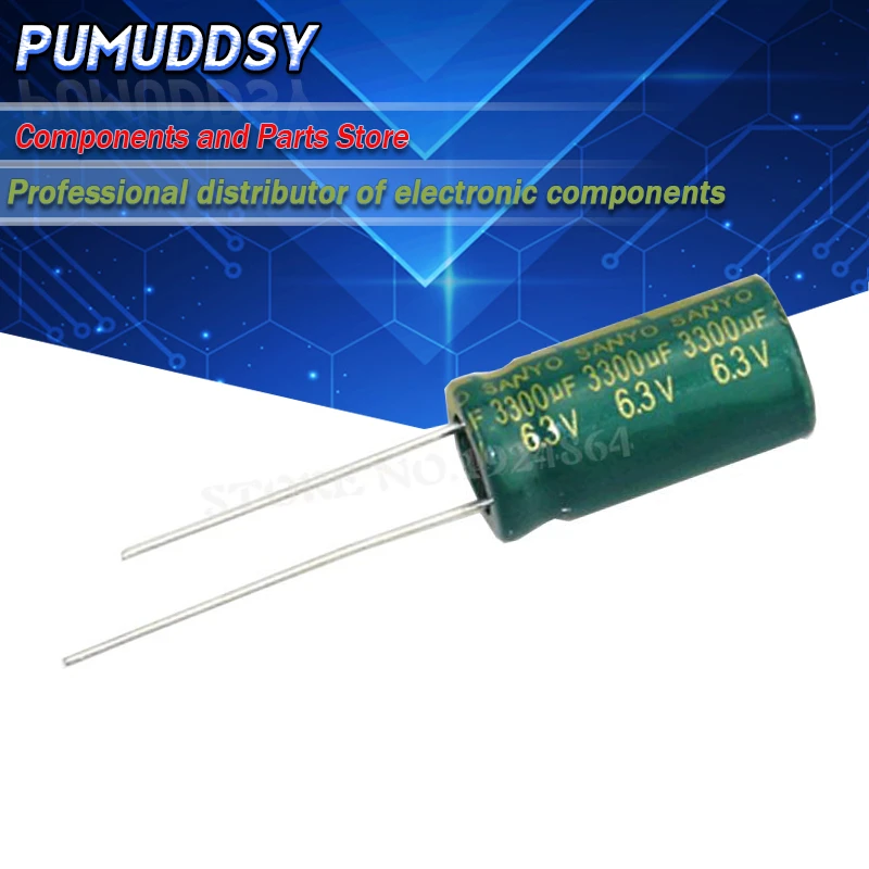 10pcs Aluminum Electrolytic Capacitor 3300uf 6.3v 10*20 10x20mm ...
