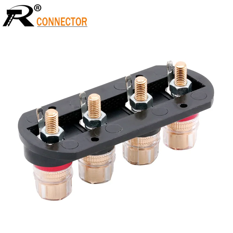 1PC 4 in 1 Panel Mount Banana Jack Connector 4mm Thread Medium ...