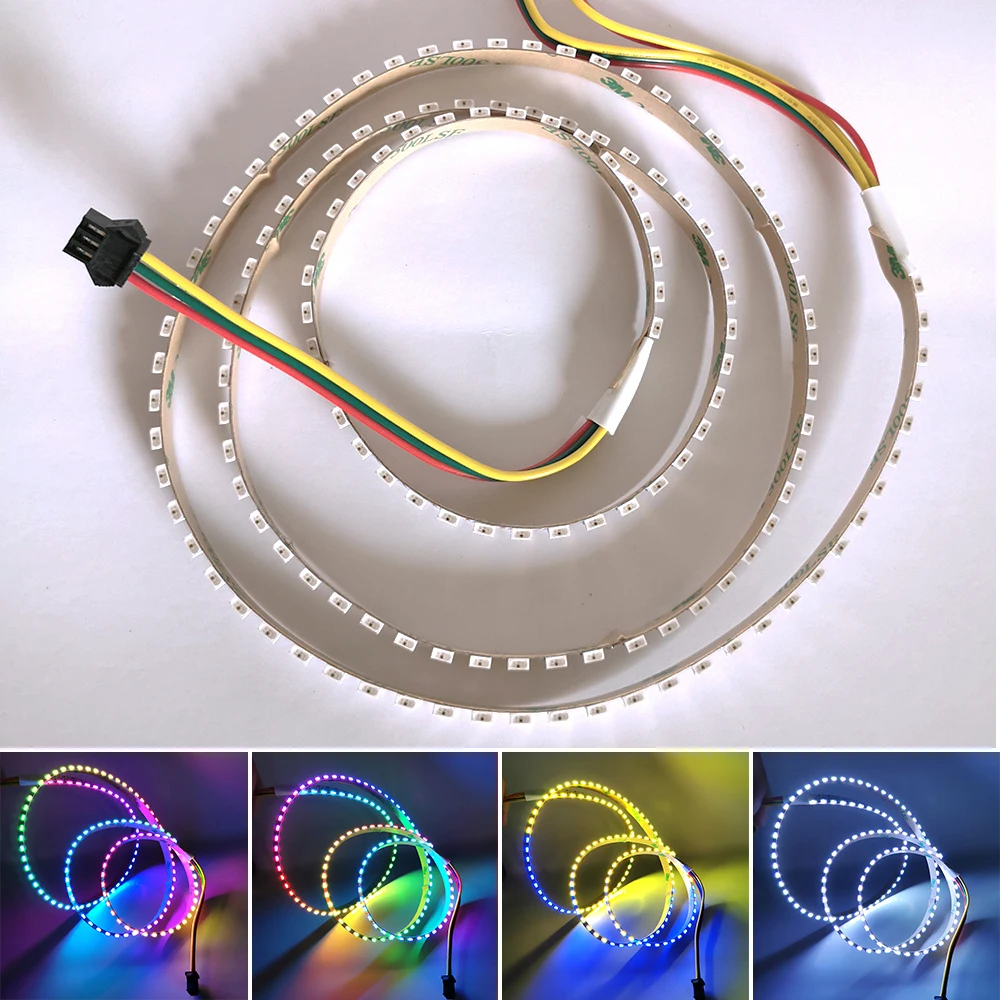 Sk6812 4020 Led Side Emitting Thin Light Tape Led Strip 60 72 120 ...