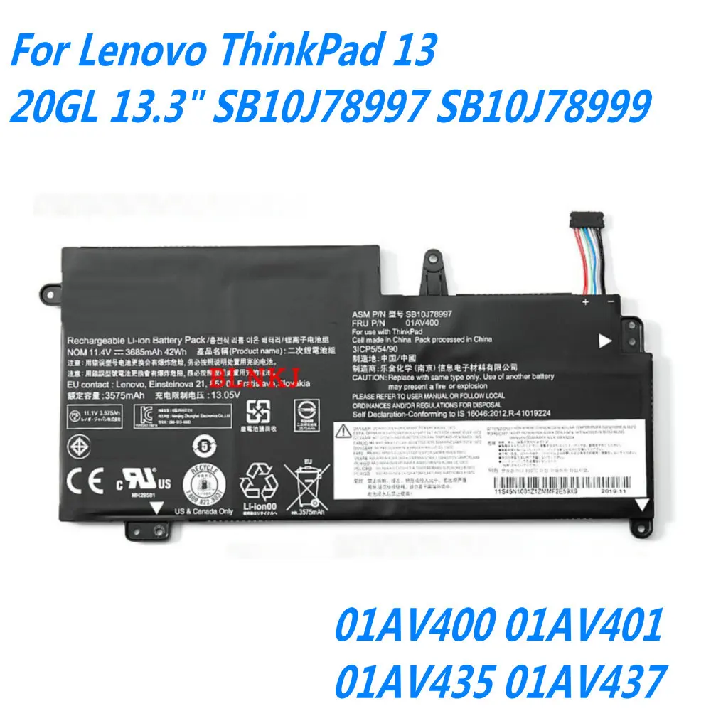 Batería Original para ordenador portátil, 14,4 V, 42WH, 01AV400 ...