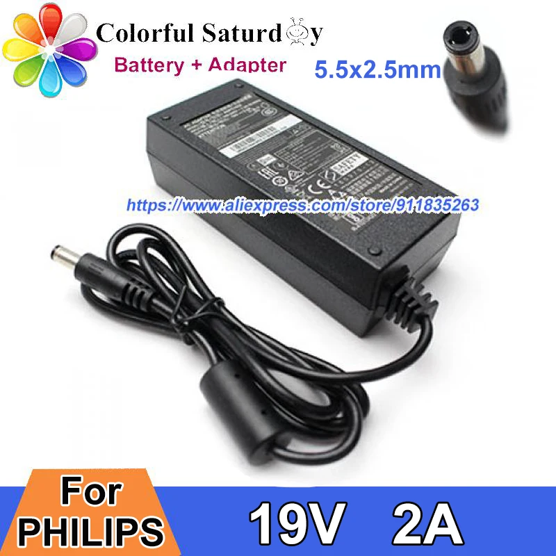 Adpc1938ex Adpc1936 Ac Adapter 19v 2a For Benq 247e6qdad/75 Gw2406-t ...