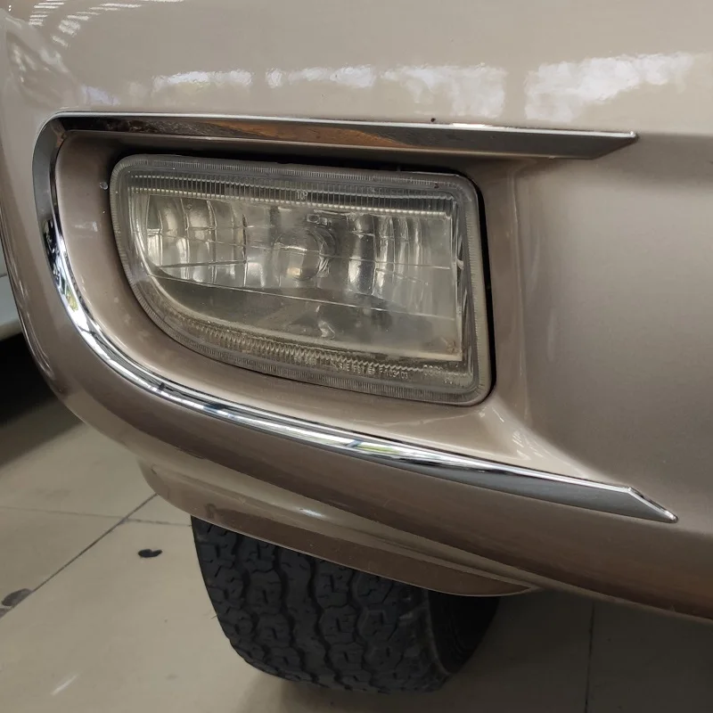stainless steel front bumper fog light lamp decorative cover trim for ...