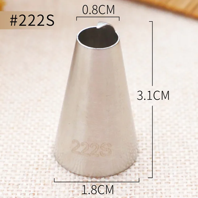 #222S 222 222B hook Round Piping Nozzles Pastry Tips Cake Cream ...