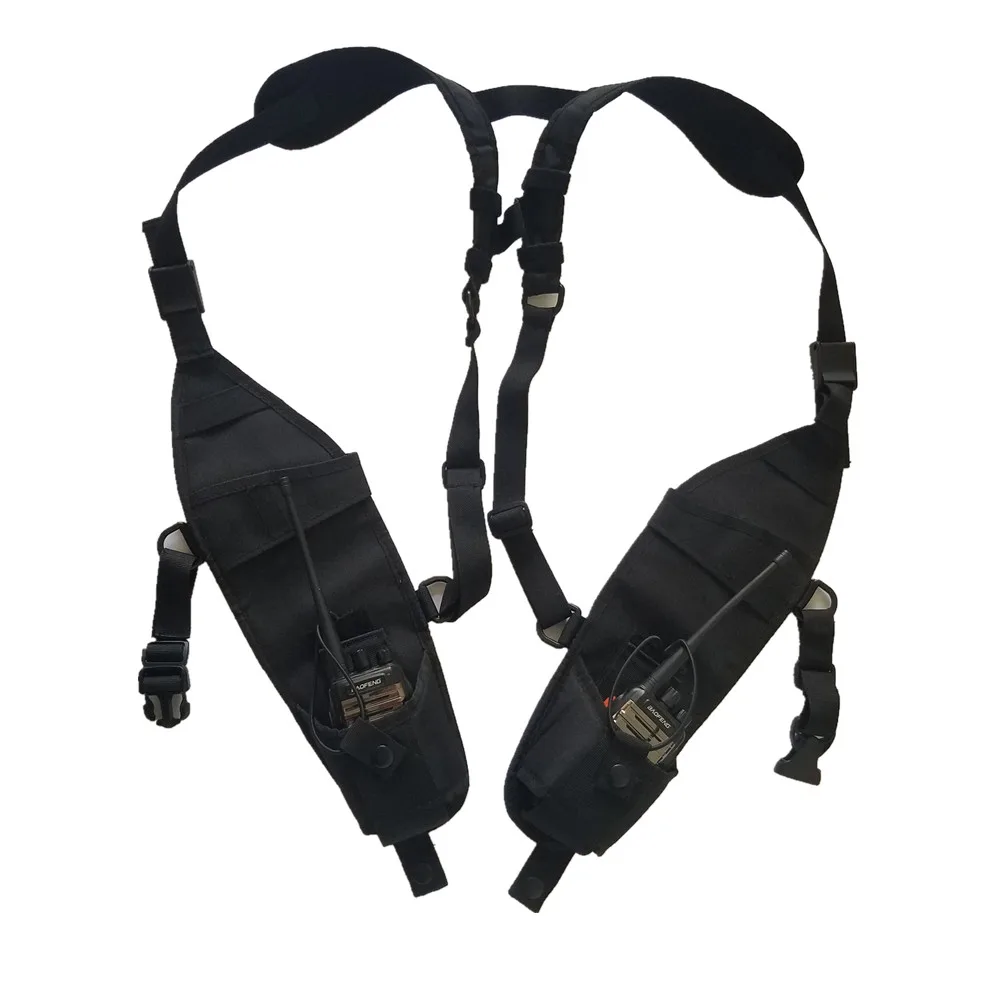 Outdoor-Invisible-Tactical-Vest-Radio-On-Both-Sides-Pack-Pouch-Holster ...