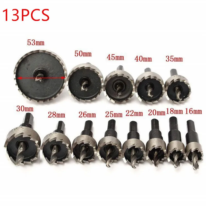 12pcs-15-50mm-HSS-Drill-Bit-Set-Holesaw-Hole-Saw-Cutter-Drilling-Kit ...