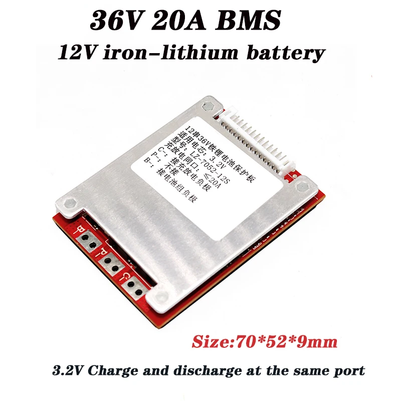 New-12S-36V-20A-Lifepo4-BMS-protection-board-3-2V-PCM-lithium-iron ...