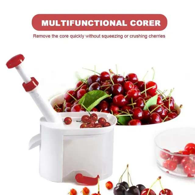 Cherry Pitter 6 At A Time FONNYXK Cherry Pitter Tool - Push-Pull Cherry ...
