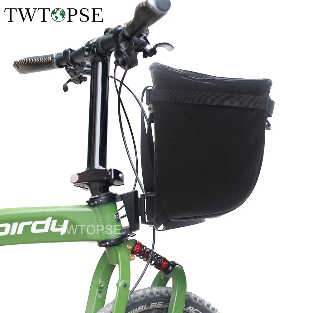 Twtopse Cycling Bike Bags With Front Carrier Block Rack For Brompton Birdy2 3 3sixty Pikes Birdy ...