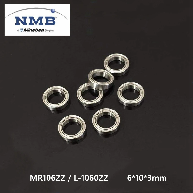 100pcs/lot high quality NMB Minebea MR106ZZ L 1060ZZ 6x10x3mm deep ...
