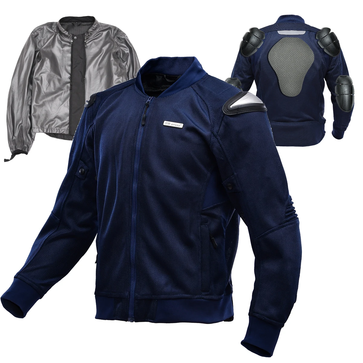 Summer Motorcycle Jacket Men's Breathable Chaqueta Moto Jacket Mesh ...