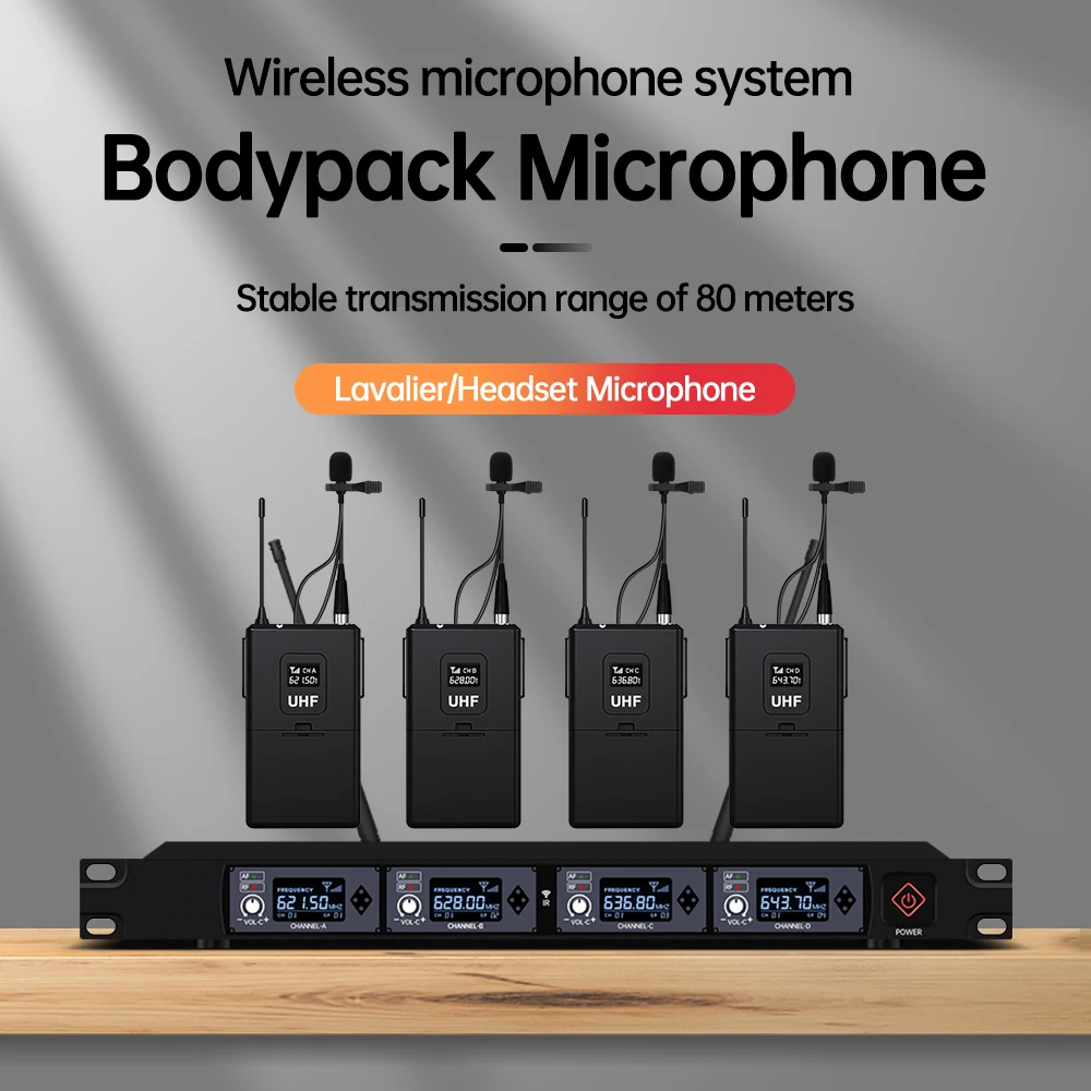 Professional-Wireless-Microphone-UFH-System-Waistpack-Transmitter ...