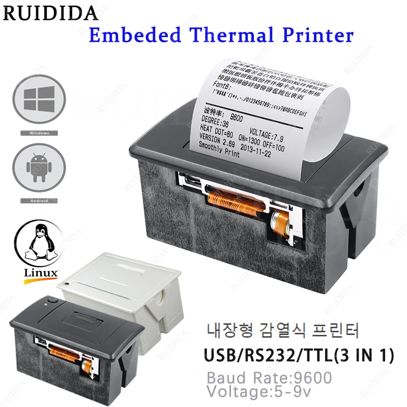 USB-RS232-TTL-Thermal-Embedded-POS-Receipt-Printer-58mm-ATM-Thermal ...