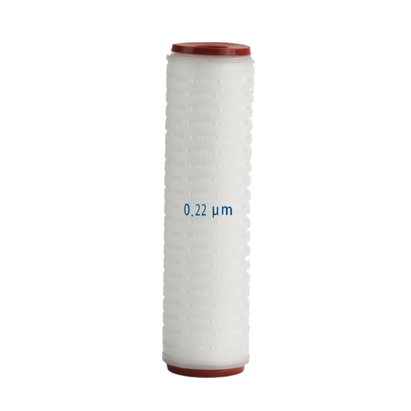 0.22 Micron Polypropylene Micro Fiber Membrane Pleated Filter Cartridge ...