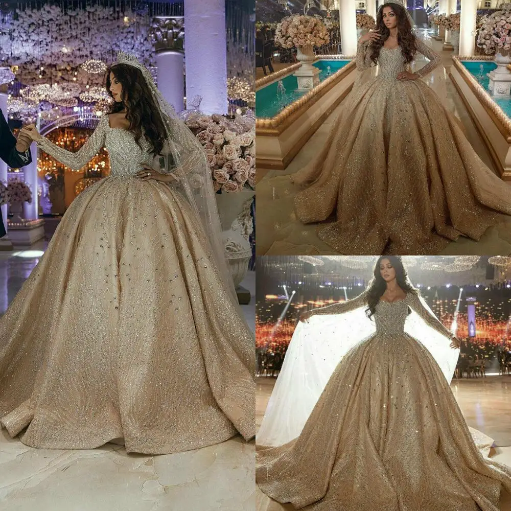 Cool Wedding Dress: The Real Story Behind This Luxurious Champagne Ball ...