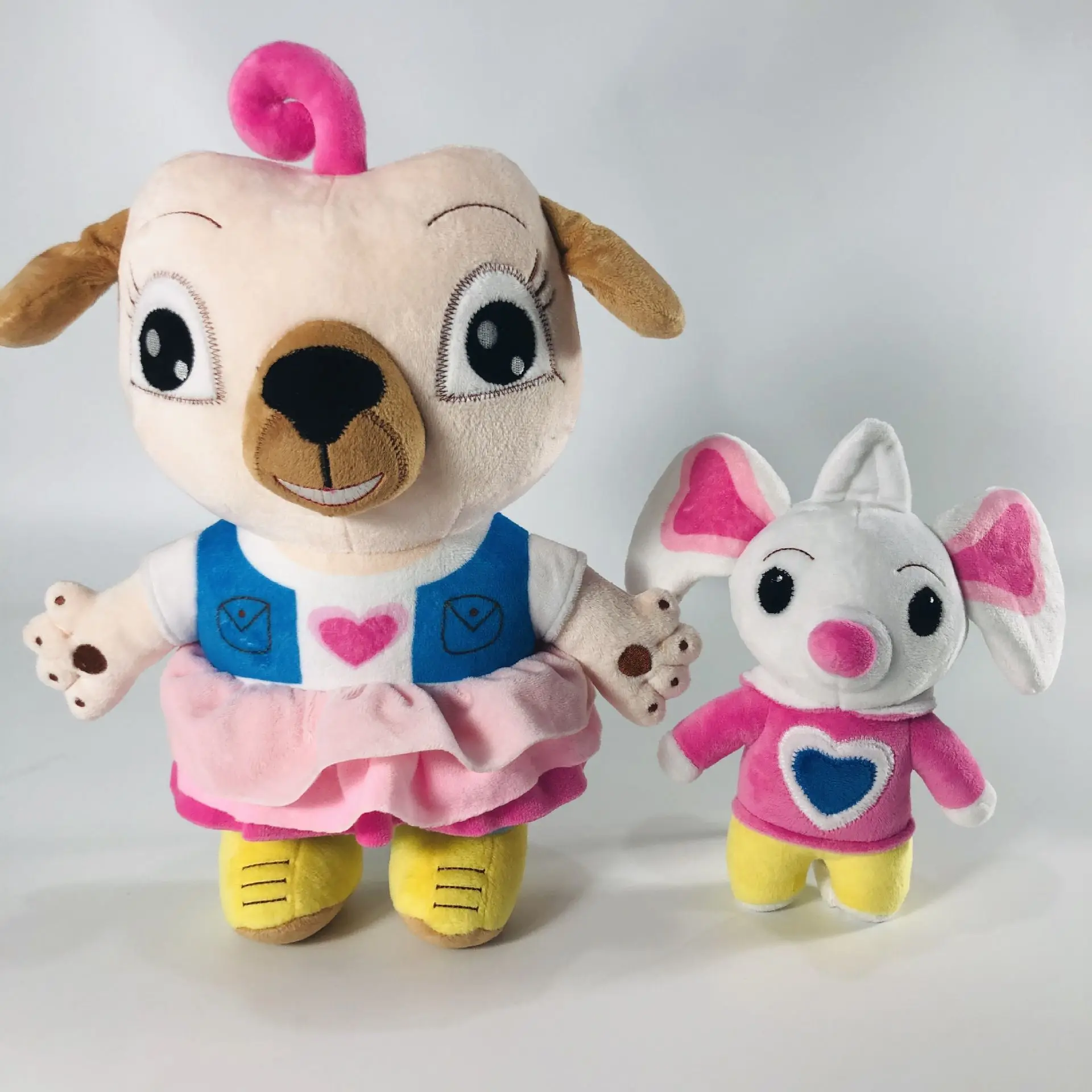 Anime Chip And Potato Pug Dog And Mouse Stuffed Toys For Kids ...