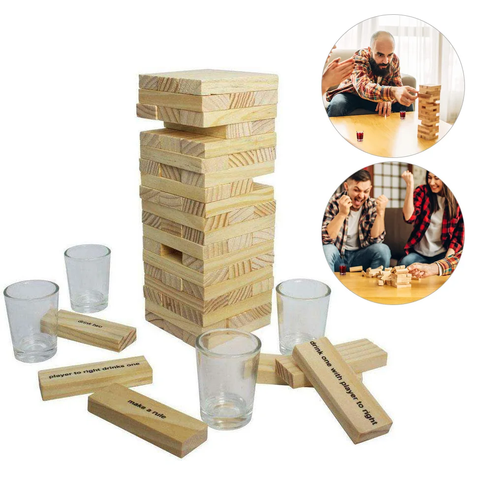 Drunken Tower Jenga Shots Jenga Adulto Juegos de Mesa Fiesta GENERICO ...