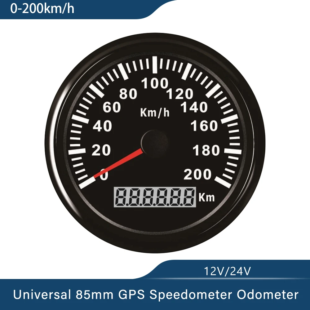 New-85mm-GPS-Speedometer-120km-h-200km-h-Speed-Gauge-Odometer-ATV-UTV ...