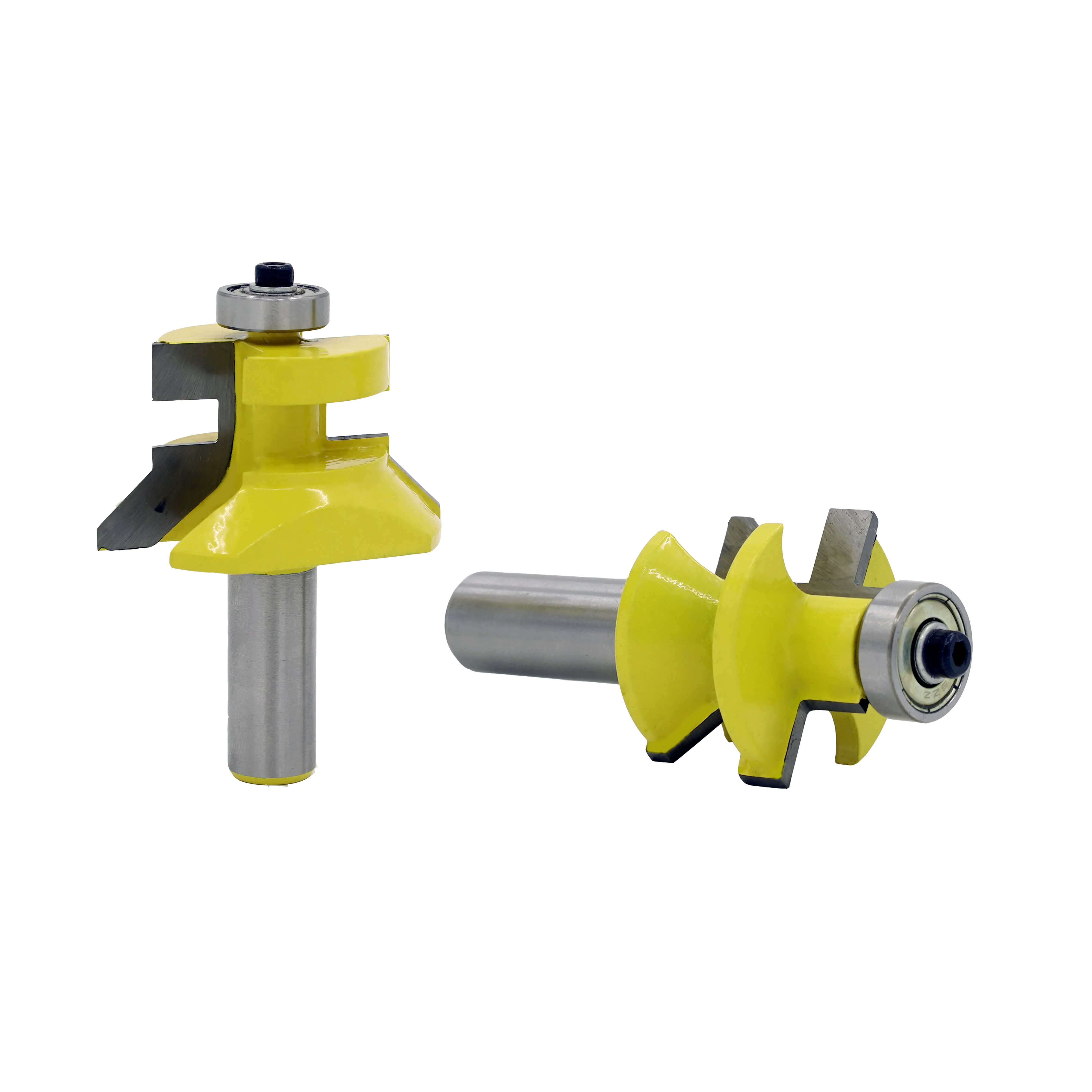 2pc 1/2" Shank V Groove & Matched Tongue Router Bit Set w/ premium ball ...