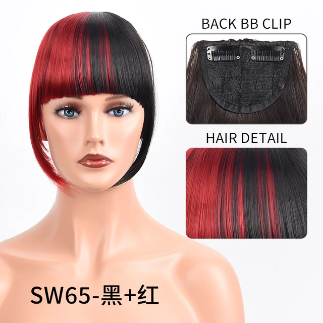 Princess cut synthetic clip on hair Bangs (Brand - BeautyE) - Hair.lk